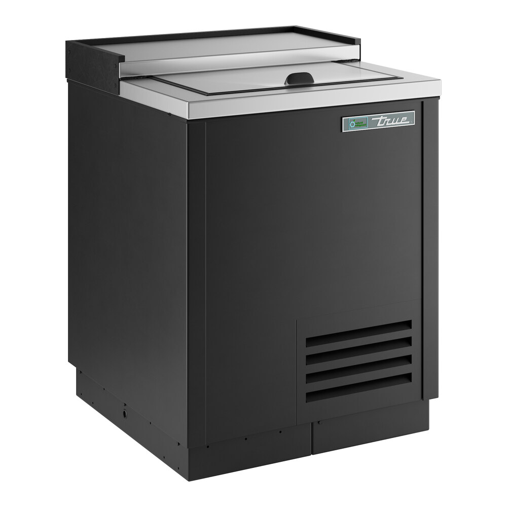 True T-24-GC-HC 24 1/2" Black Glass Froster / Plate Chiller
