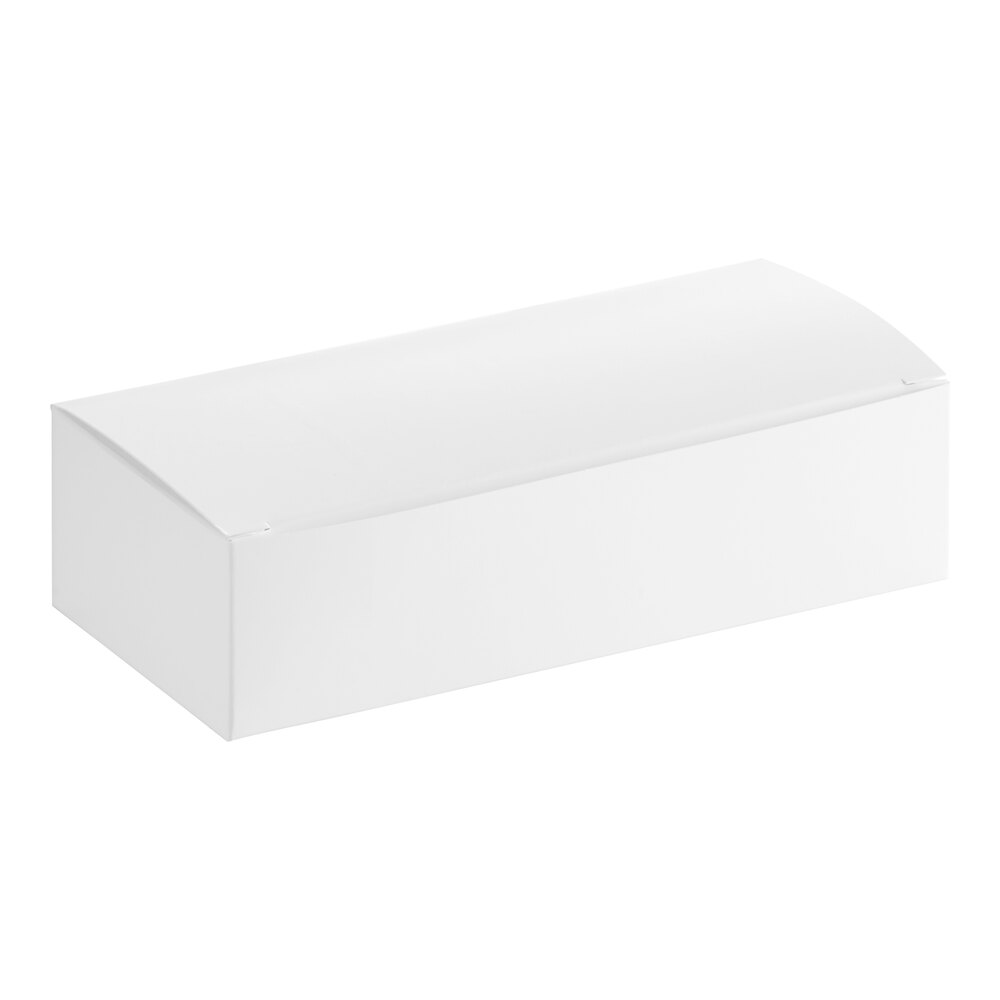 Baker's Lane 1 lb. White 1-Piece Auto-Popup Candy Box - 250/Case