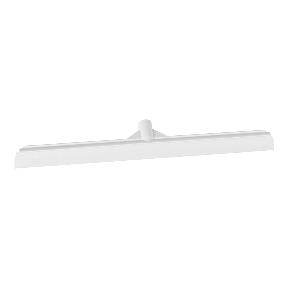 Vikan ColorCore 726015 23 5/8" White Squeegee with Rubber Blade