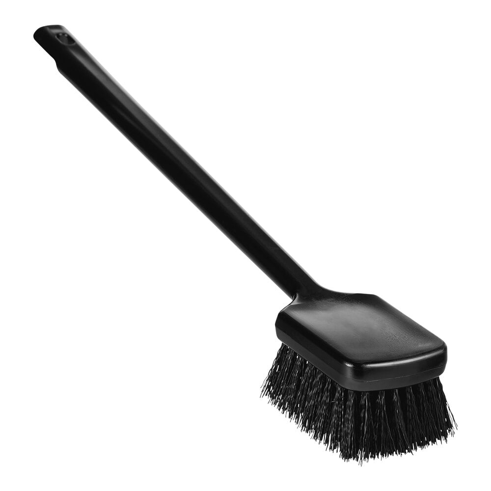 Vikan ColorCore 410819 19 15/16" Black Washing Brush with Stiff ...