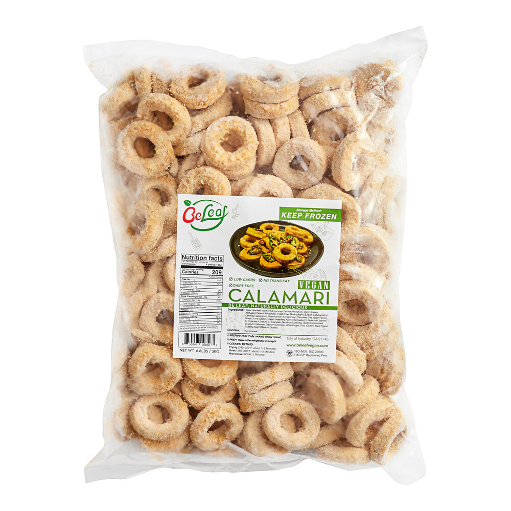 Beleaf Plant-Based Vegan Calamari 6.6 lb. - 4/Case