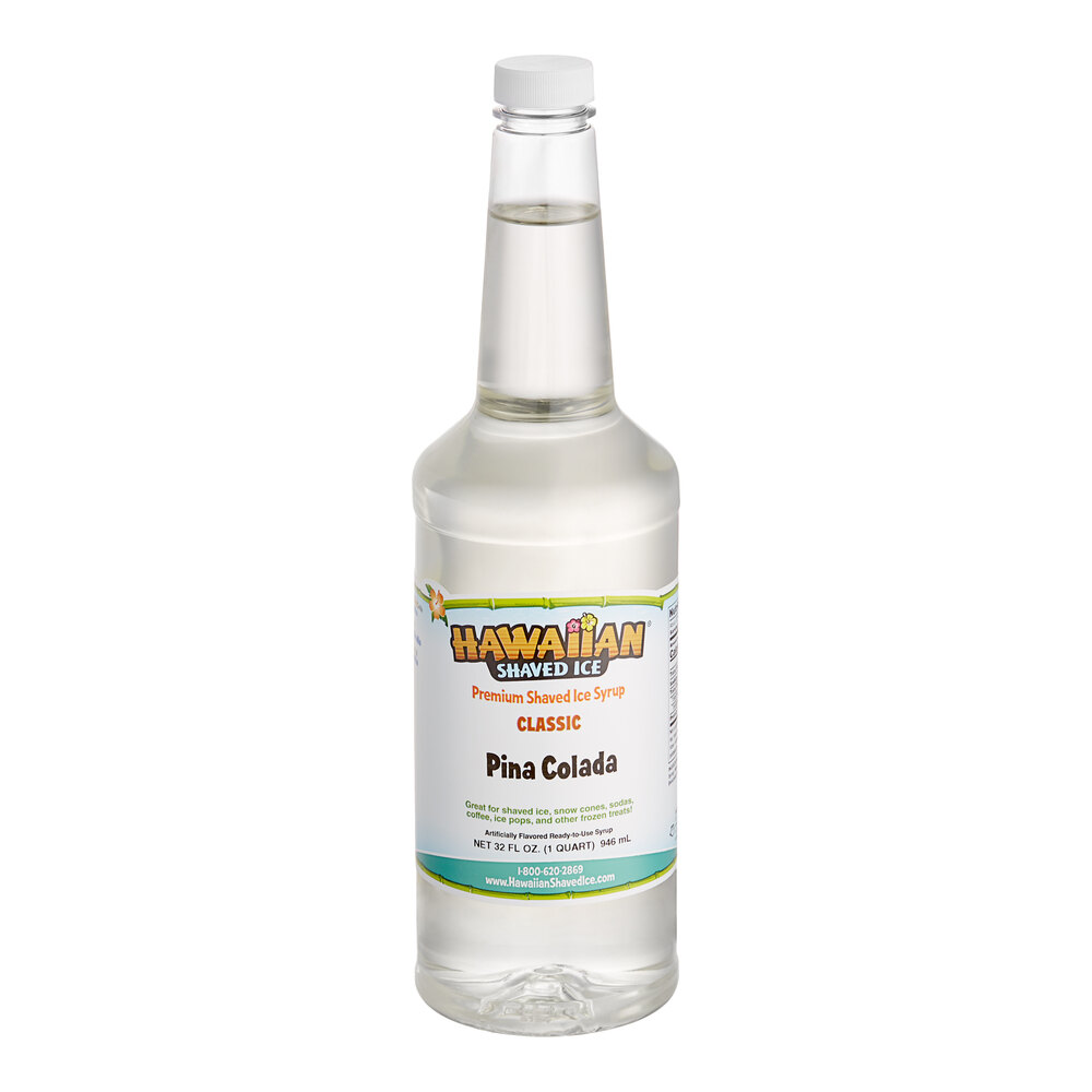 Hawaiian Shaved Ice Pina Colada Snow Cone Syrup 32 fl. oz.