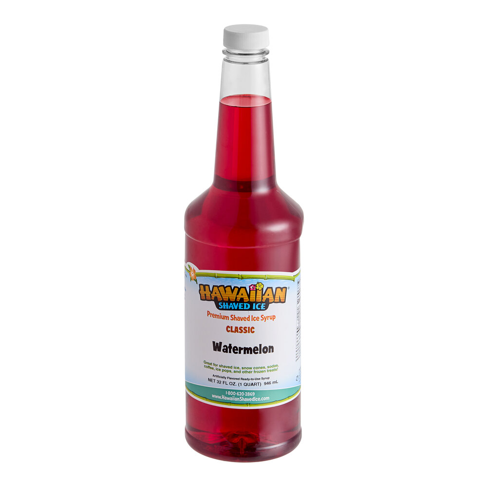 Hawaiian Shaved Ice Watermelon Snow Cone Syrup 32 fl. oz.
