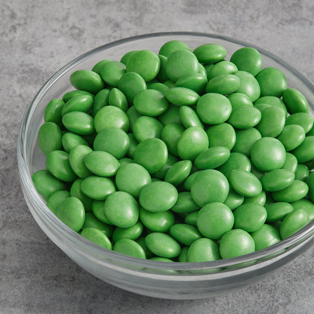 Green Milk Chocolate Gems Topping 30 lb.