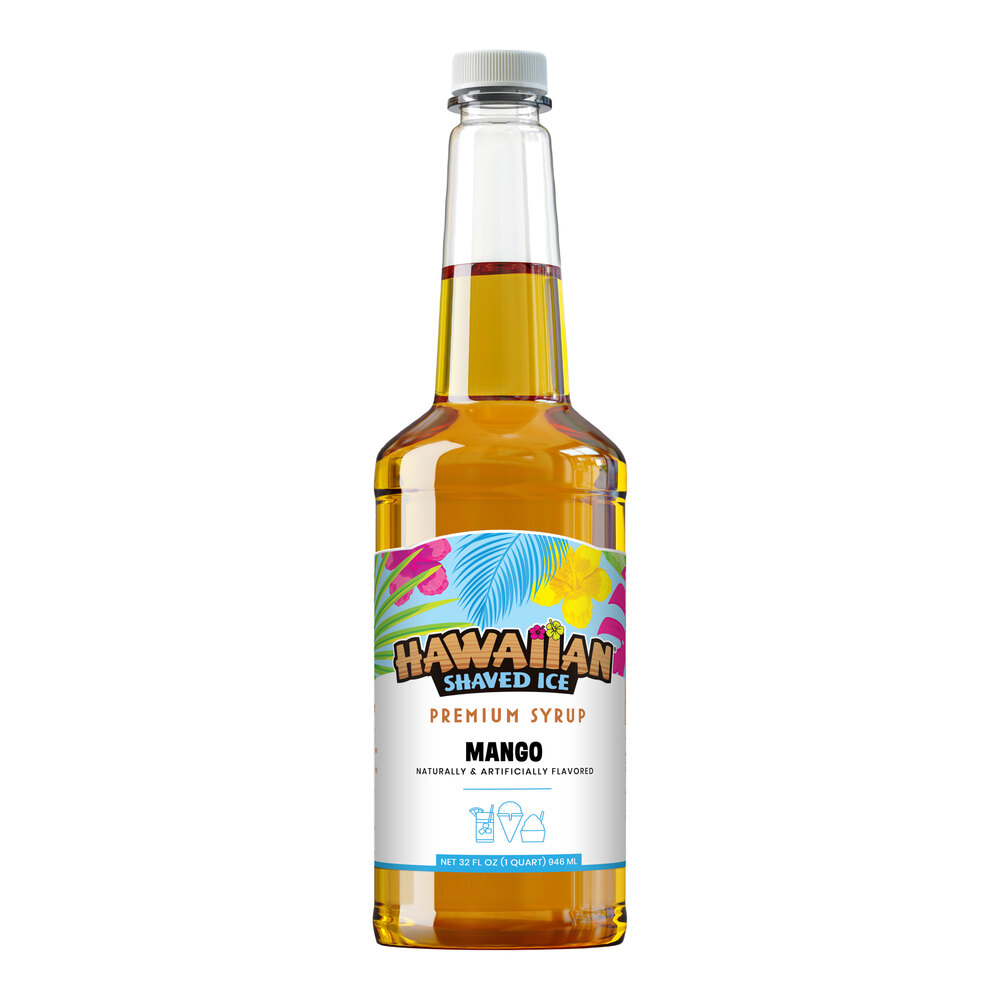 Hawaiian Shaved Ice Mango Snow Cone Syrup 32 fl. oz.