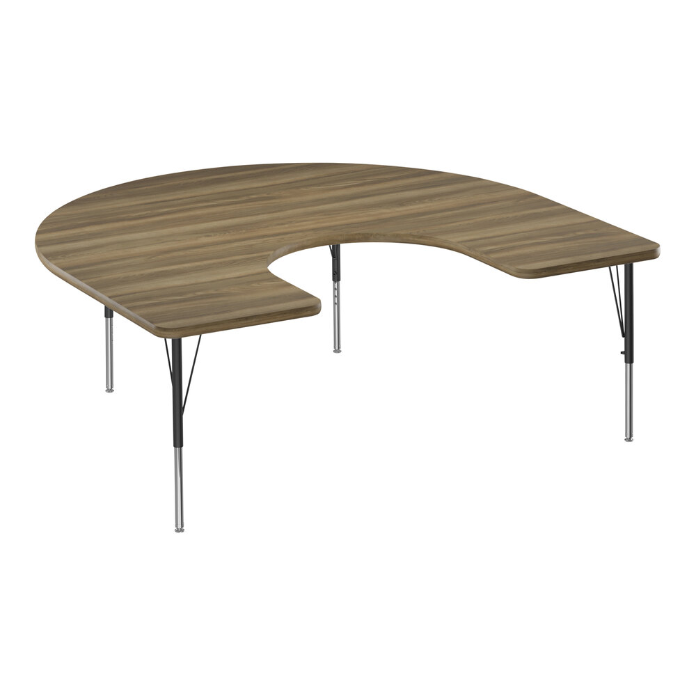 Correll Deluxe 60" x 66" Horseshoe Colonial Hickory 19"-29" Adjustable ...