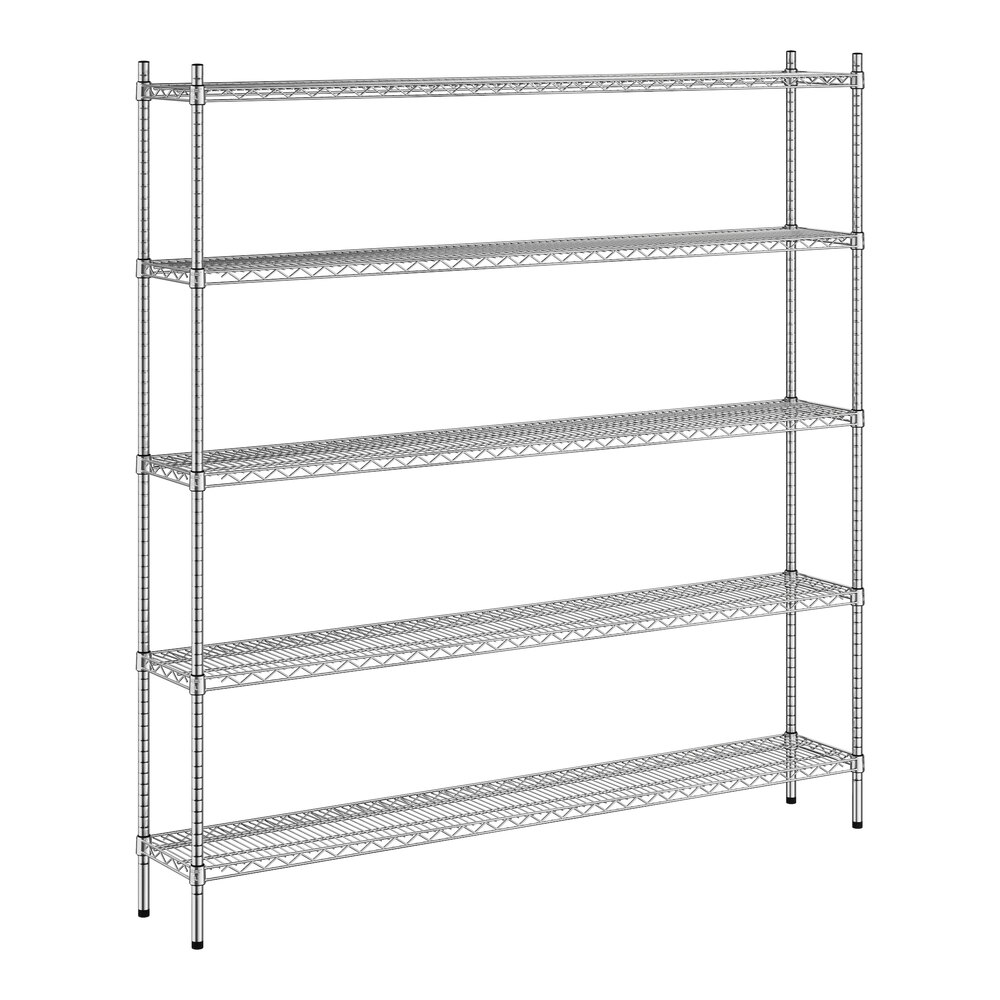 Regency Spec Line 12" x 72" x 74" NSF Stainless Steel Stationary Wire ...