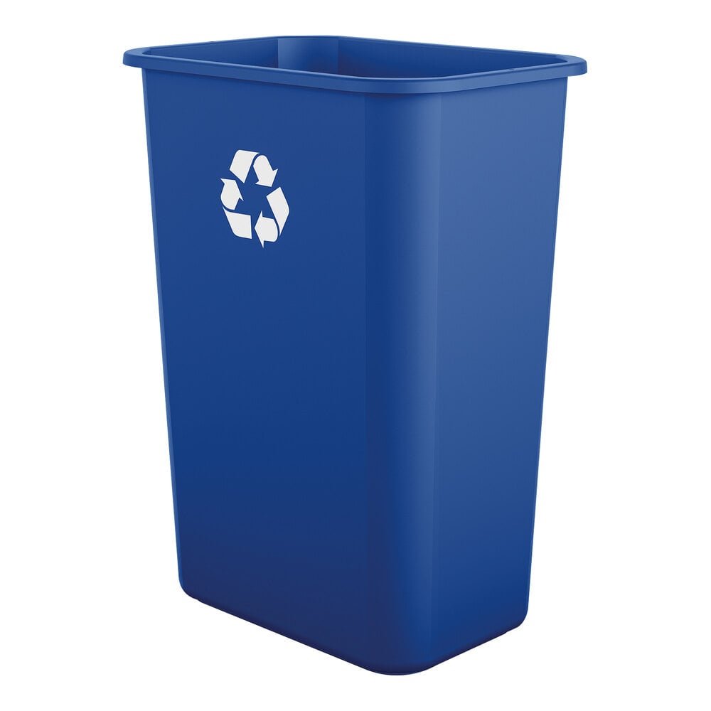 Suncast TCIND1012BLR 10 Gallon Blue Slim Rectangular Recycling ...