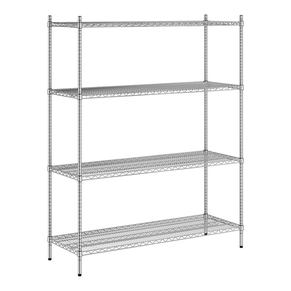 Regency Spec Line 21" x 60" x 74" NSF Stainless Steel Wire Stationary ...