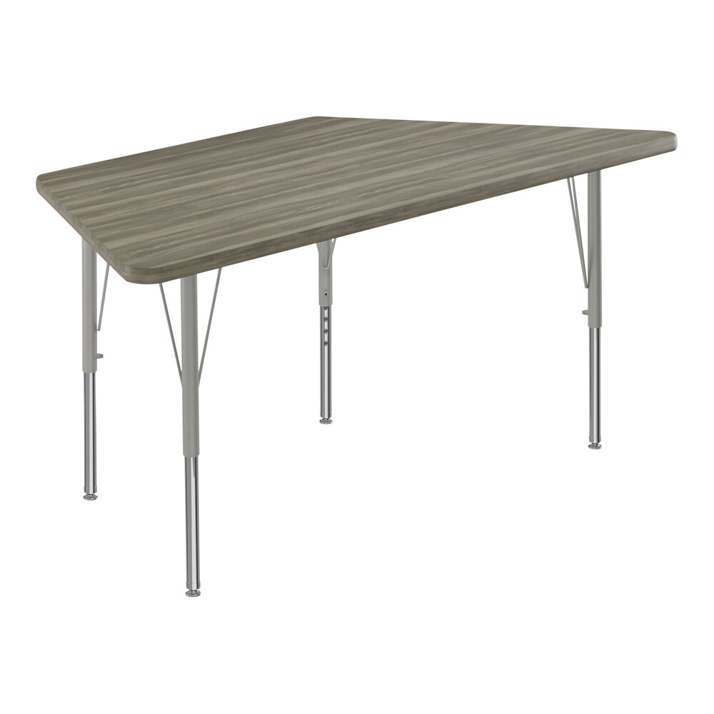 Correll Deluxe 30" x 60" Trapezoid New England Driftwood 19"-29 ...