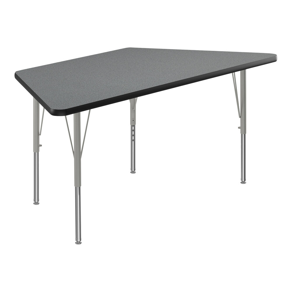 Correll Deluxe 30" x 60" Trapezoid Montana Granite 19"-29" Adjustable ...