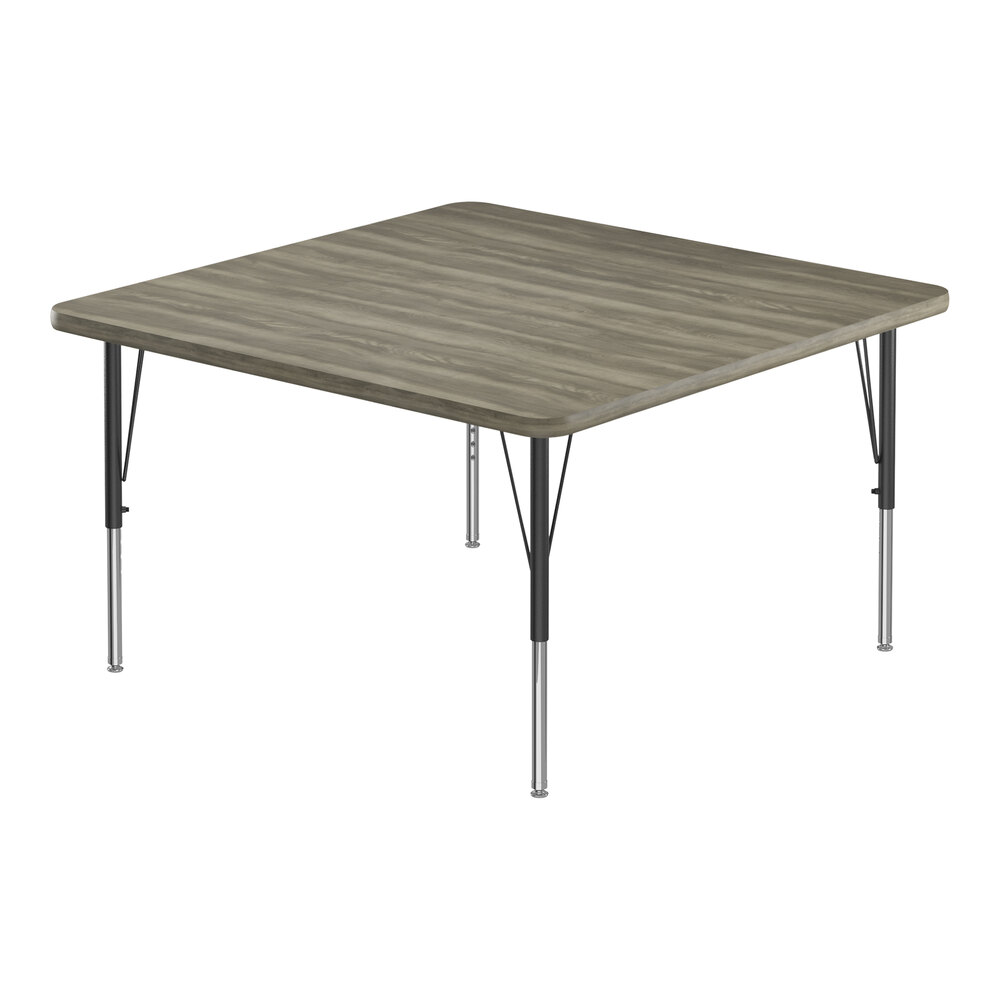 Correll Deluxe 42" Square New England Driftwood 19"-29" Adjustable ...