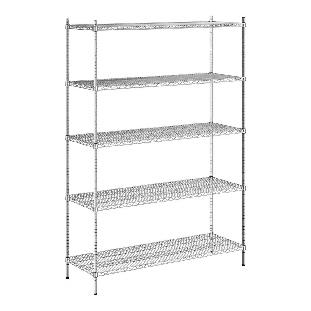 Regency Spec Line 21" x 60" x 86" NSF Stainless Steel Wire Stationary ...