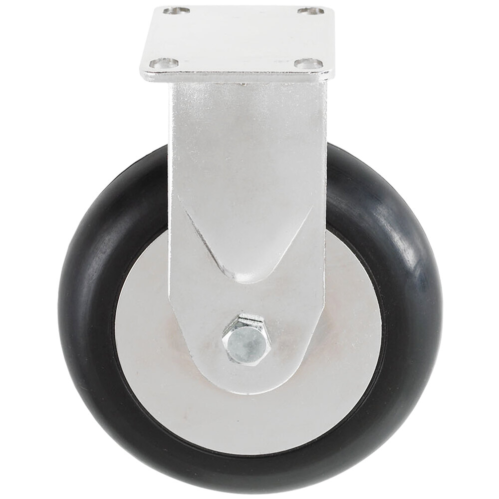Metro 6PR 6" Polyurethane Rigid Plate Caster