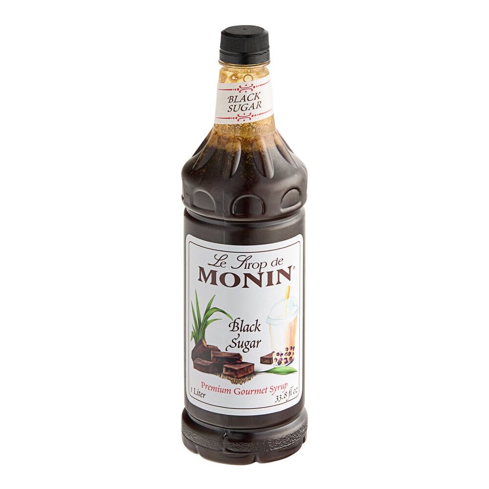 Monin Premium Black Sugar Flavoring Syrup 1 Liter