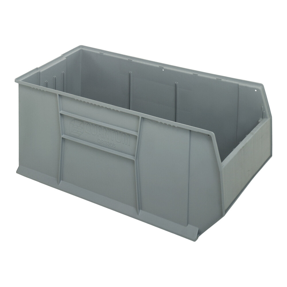 Quantum RackBin 41 7/8" x 19 7/8" x 17 1/2" Gray Pallet Rack Container ...