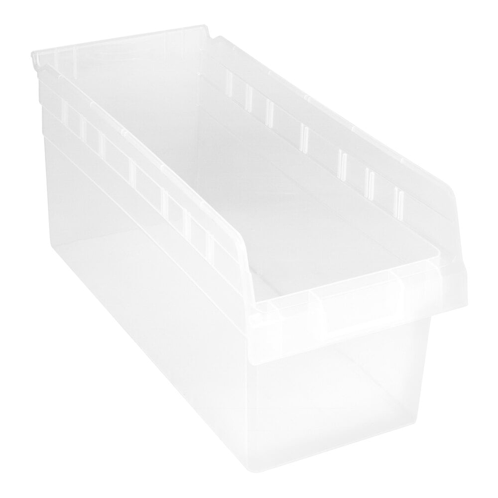 Quantum STORE-MAX 17 7/8" x 8 3/8" x 8" Clear Shelf Bin QSB808CL