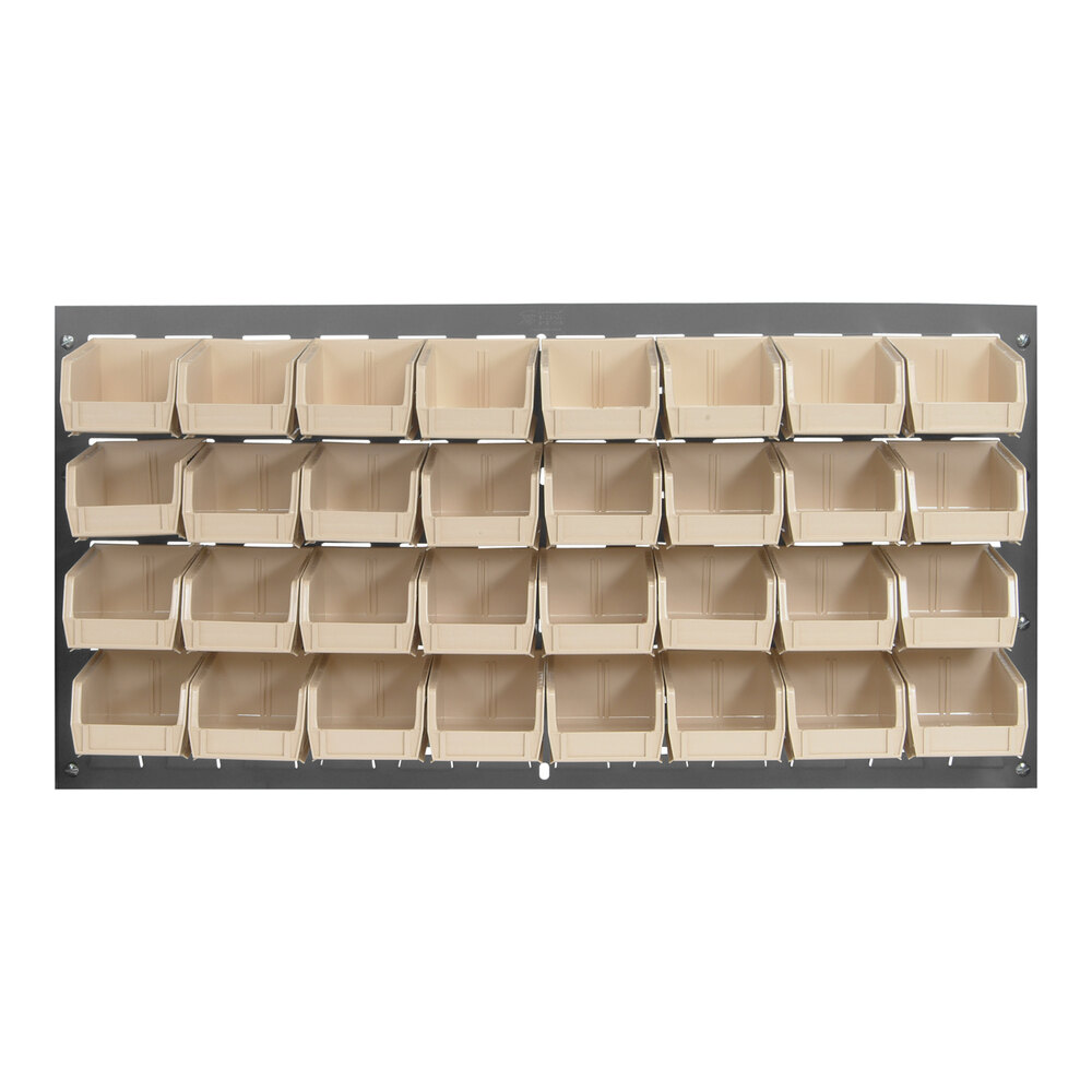 Quantum 36" x 19" Gray Steel Louvered Panel with (32) 7 3/8" x 4 1/8" x ...