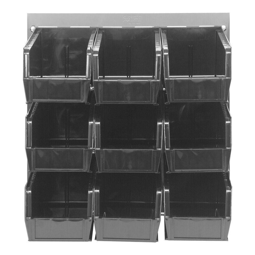 Quantum 18" x 19" Gray Steel Louvered Panel with (9) 10 7/8" x 5 1/2" x ...