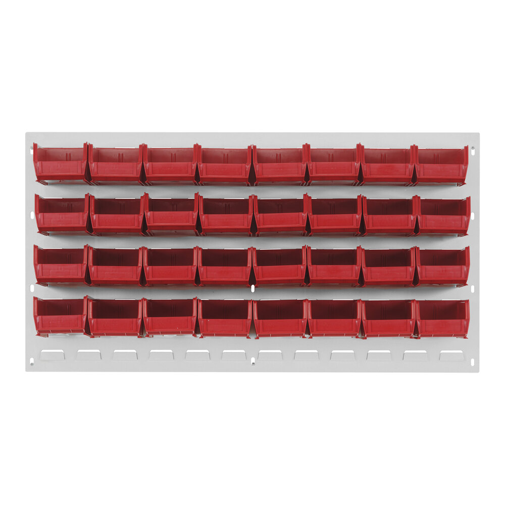 Quantum 36" x 19" Oyster White Steel Louvered Panel with (32) 7 3/8" x ...