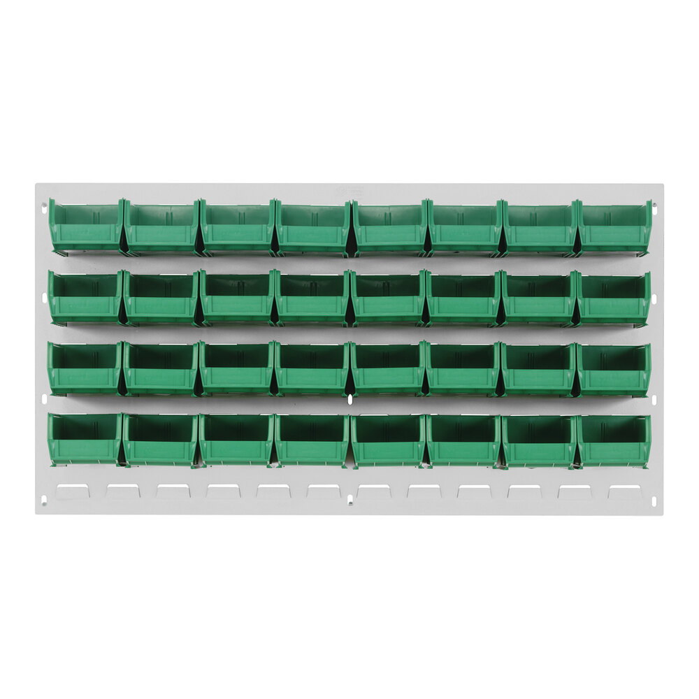 Quantum 36" x 19" Oyster White Steel Louvered Panel with (32) 7 3/8" x ...