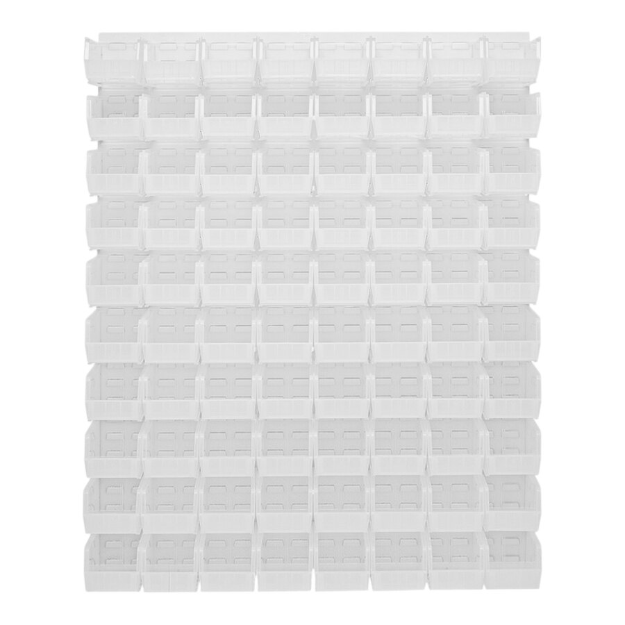 Quantum 48" x 61" Oyster White Steel Louvered Panel with (80) 10 7/8" x ...