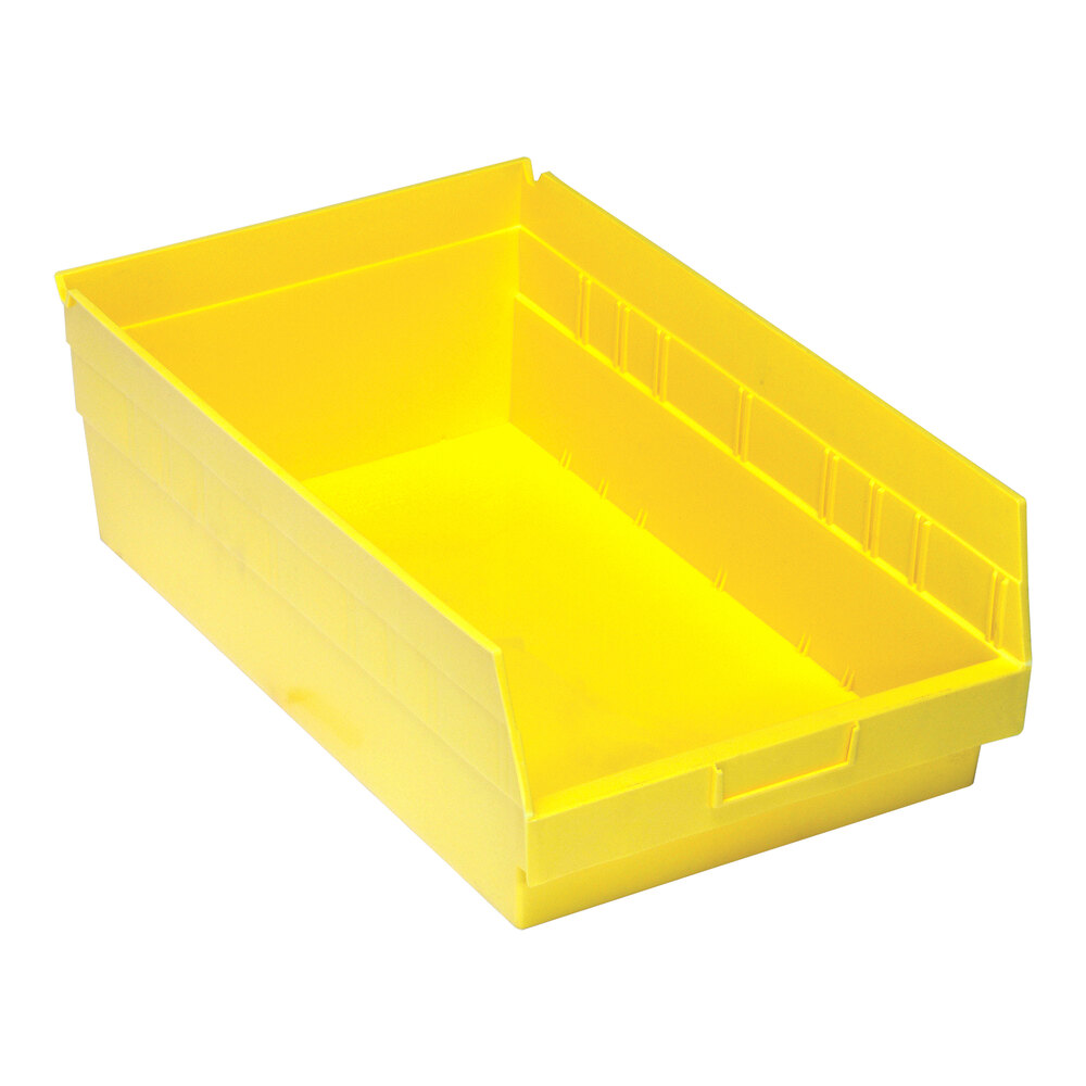 Quantum STORE-MORE 17 7/8" x 11 1/8" x 6" Yellow Shelf Bin QSB210YL