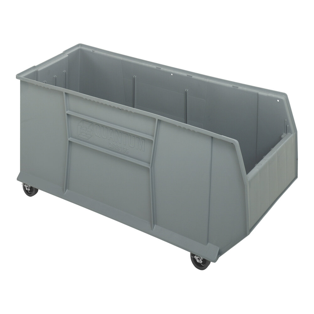 Quantum RackBin 41 7/8" x 16 1/2" x 20 1/2" Gray Mobile Pallet Rack ...