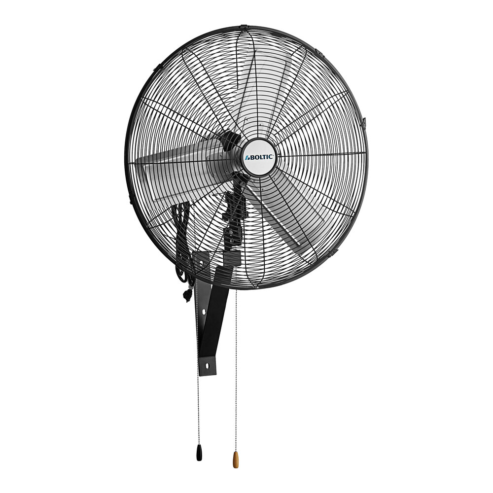 Boltic 24" Wall-Mounted 2-Speed Oscillating Fan - 5,800-7,250 CFM, 120V