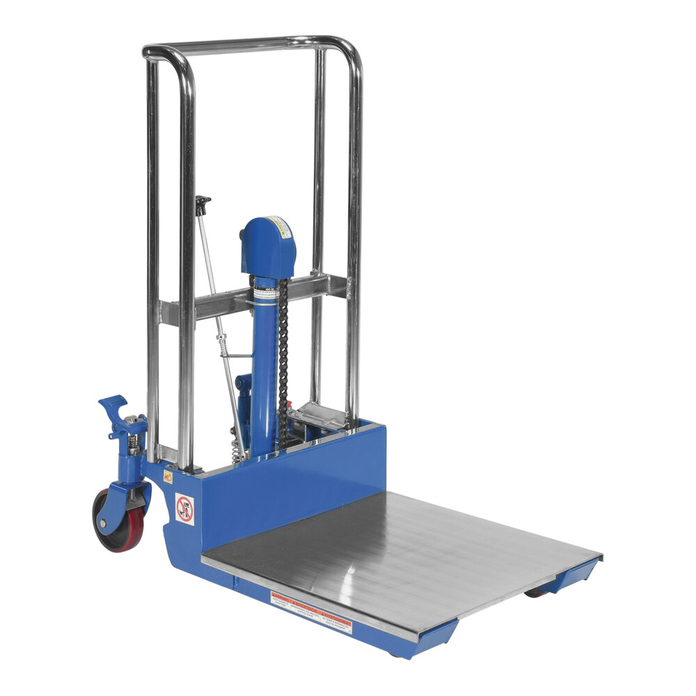 Vestil Hefti-Lift 880 lb. Steel Portable Hydraulic Lift with 23" x 24 ...