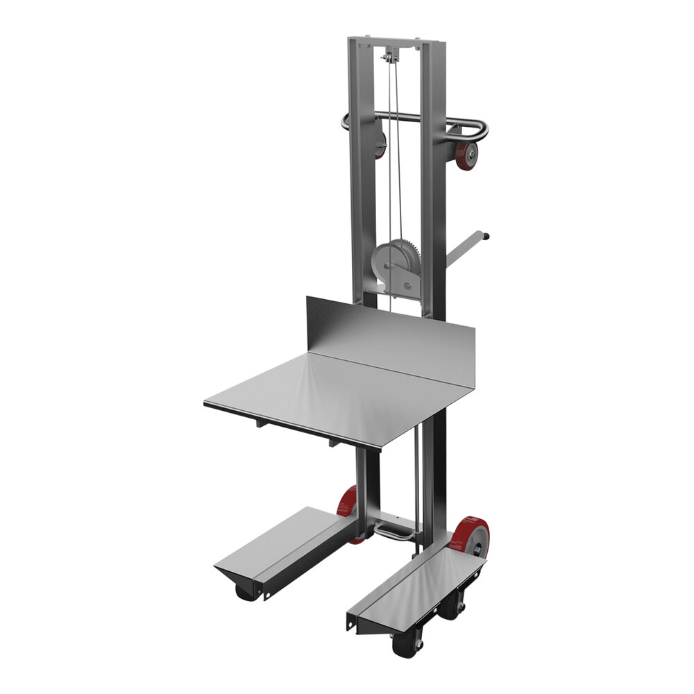 Vestil 400 lb. Aluminum Winch Lift with 24" x 20" Platform and 60" Lift ...