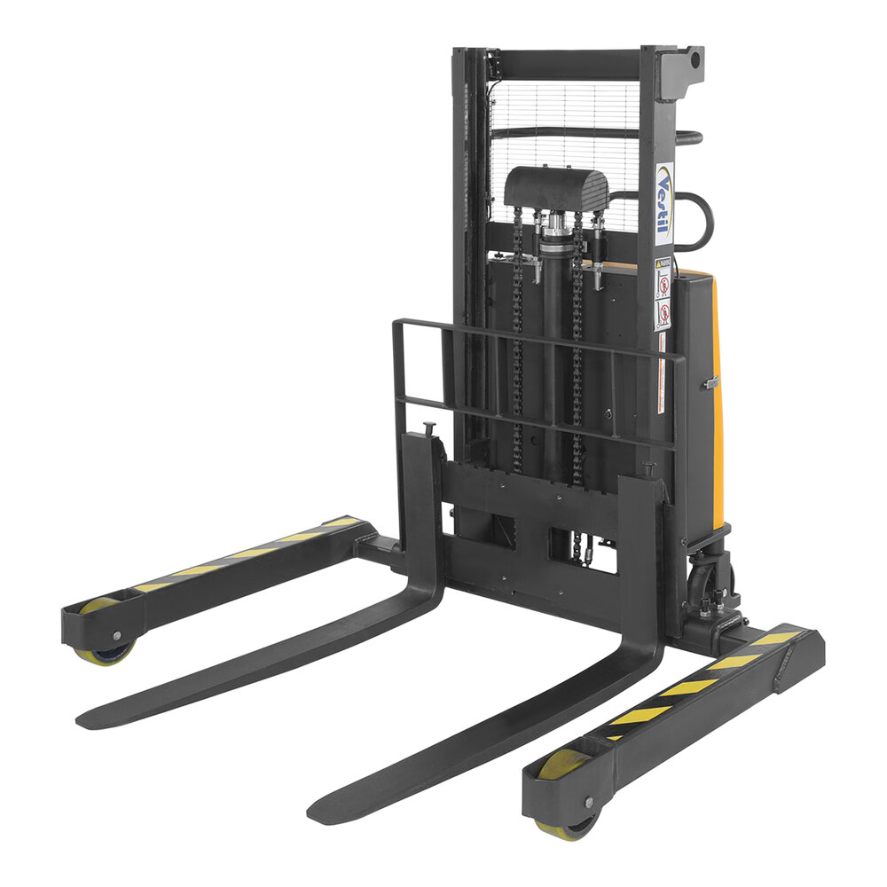 Vestil 3,000 lb. Semi-Electric Powered Fork Stacker with Adjustable ...