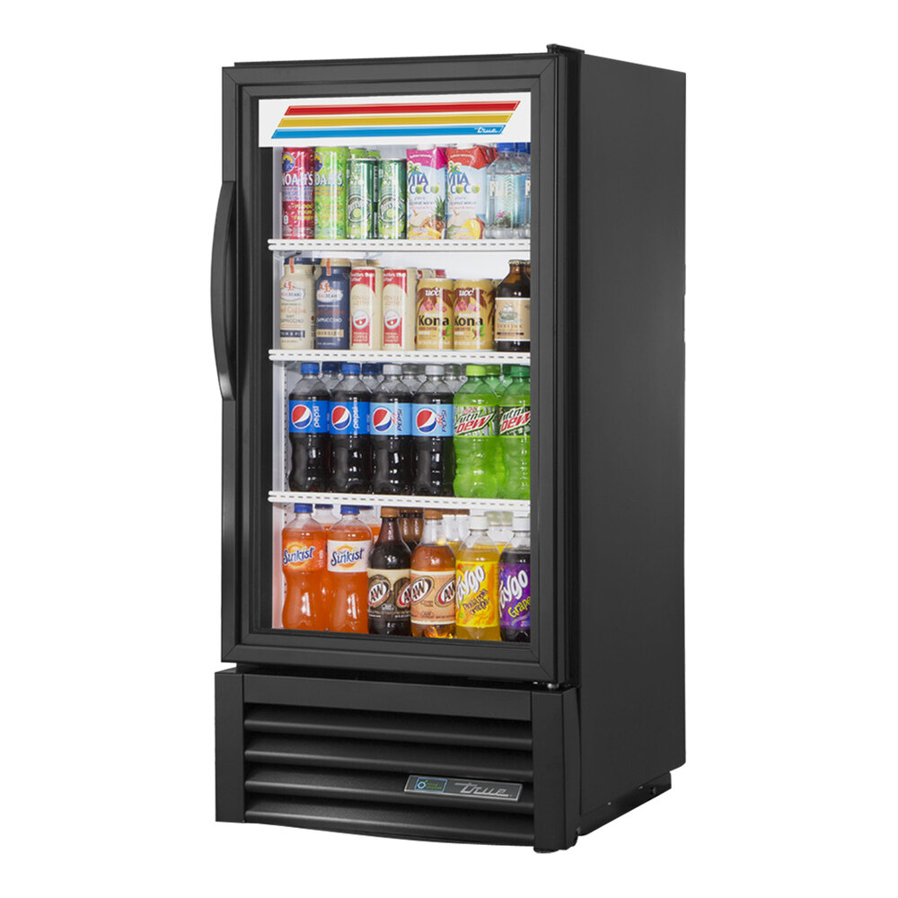 True GDM-08-HC~TSL01 23 1/2" Black Refrigerated Glass Door Merchandiser ...