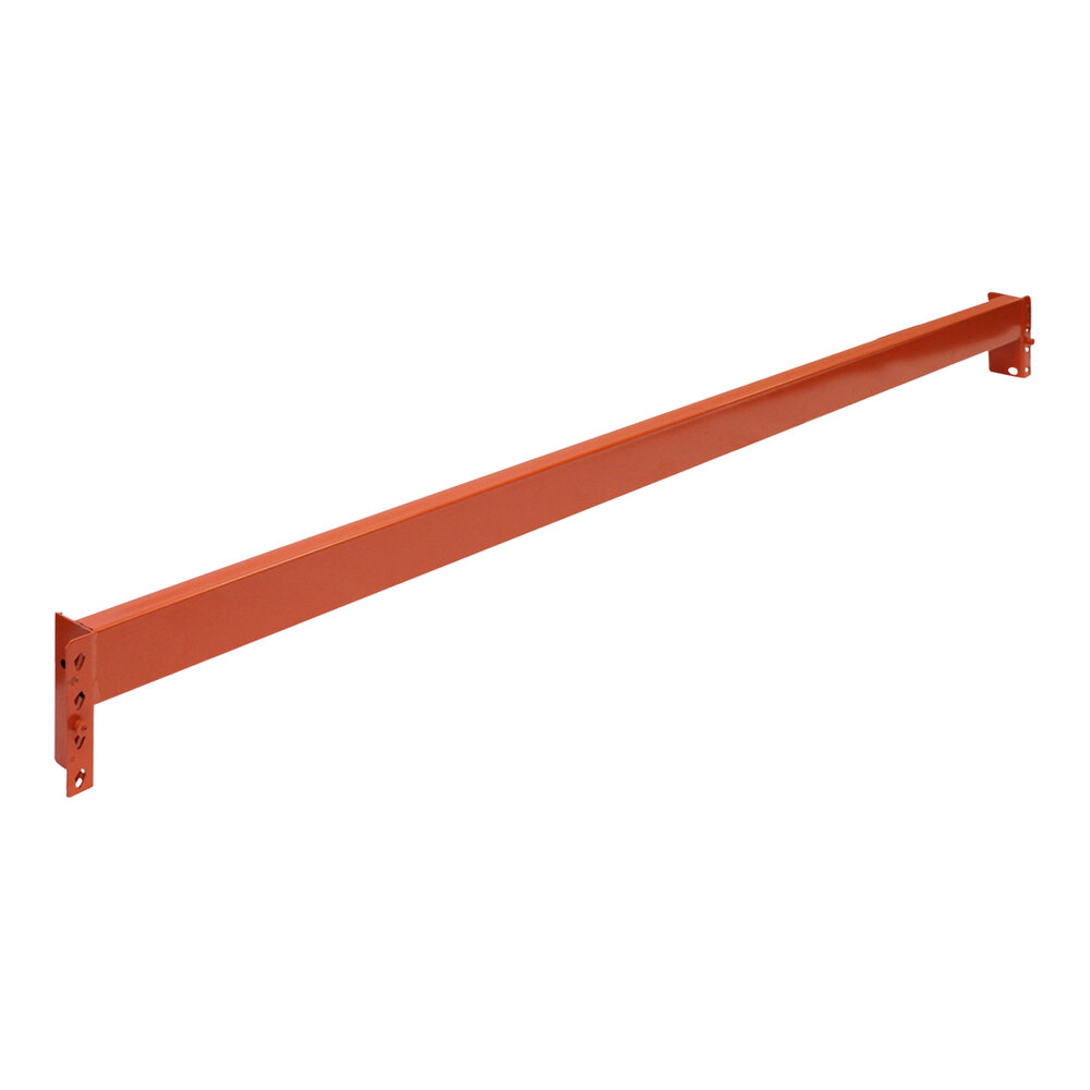 Interlake Mecalux 96" Orange Heavy-Duty Non-Slotted Pallet Rack Beam ...
