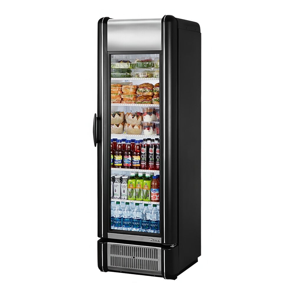 True GDM-15-RTO-HC-LD 24 7/8" Retro Vintage Black Refrigerated Glass ...