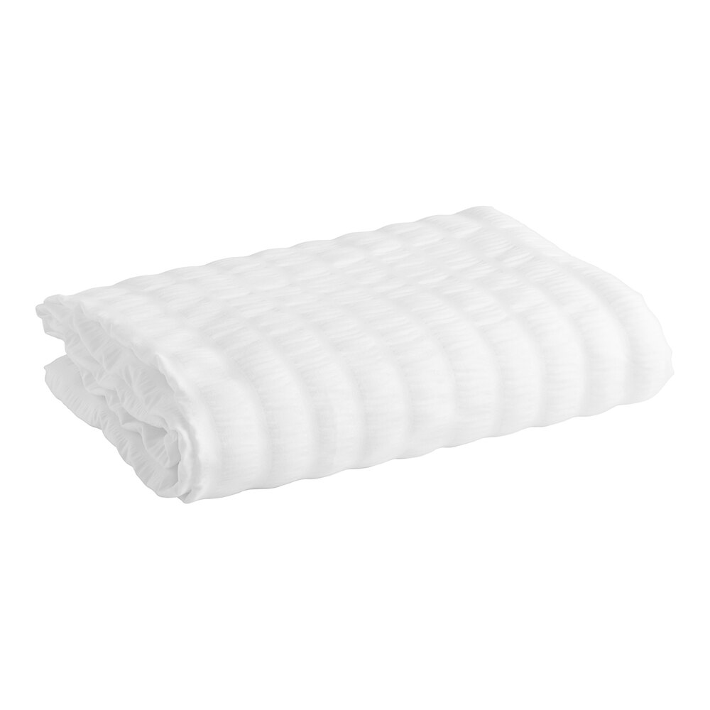 1888 Mills Beyond Textures 120" x 72" Twin Size White Polyester Top ...
