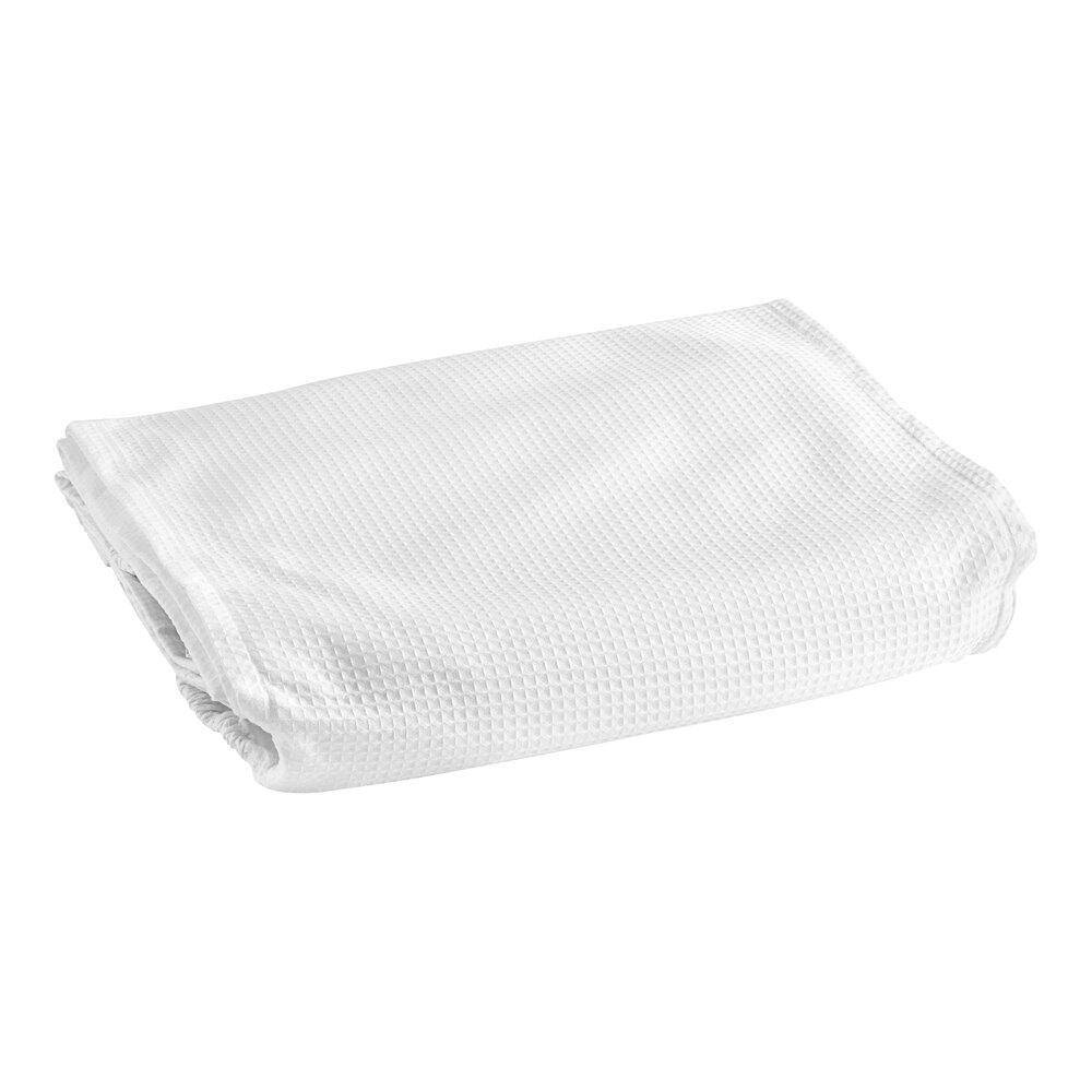 1888 Mills Adorn 80" x 54" Full XL Size White Cotton / Polyester Box ...
