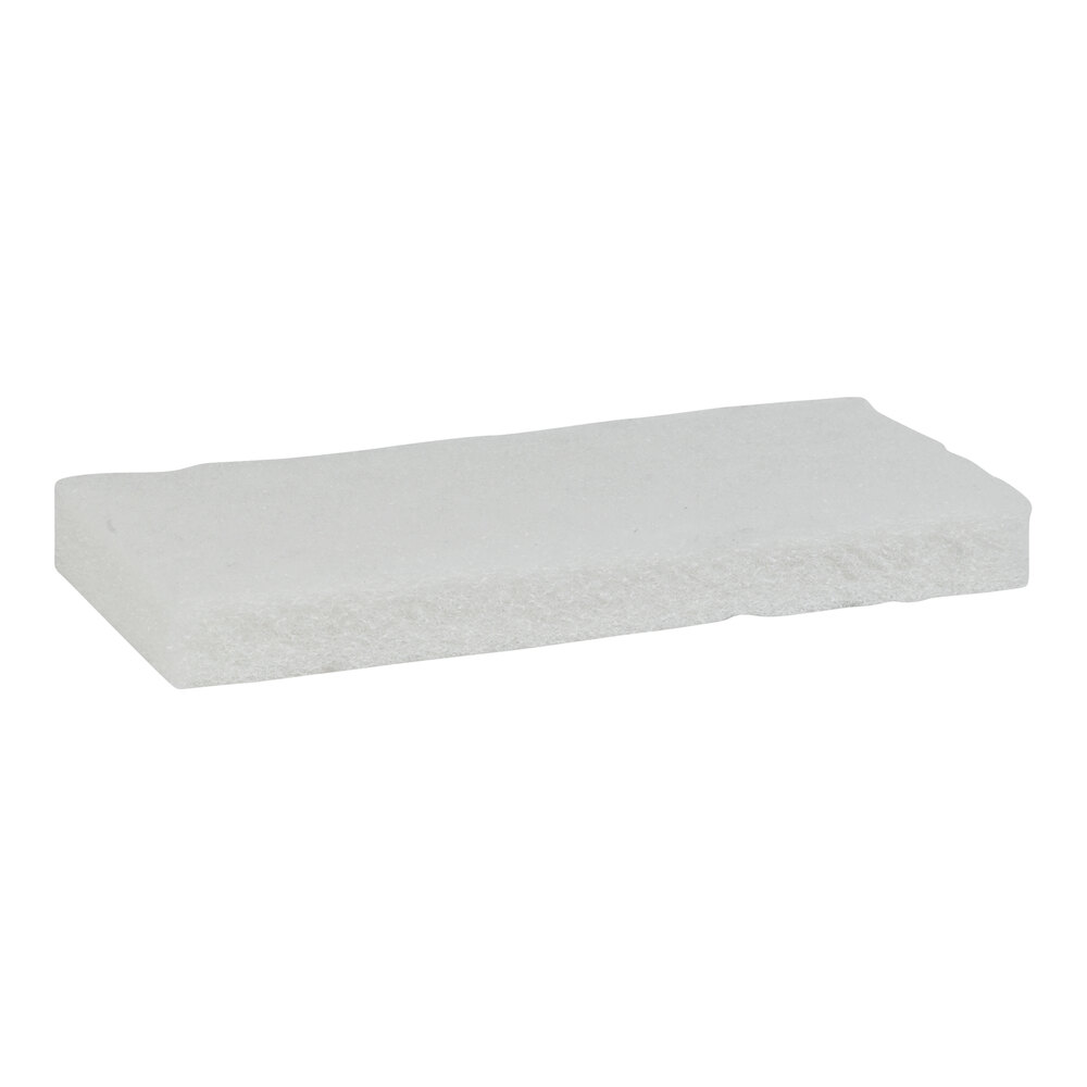 Vikan 5525-10PK Fine White Scrub Pad - 10/Case