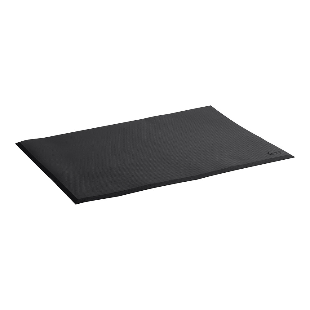 Choice 3' x 5' Black Grease-Resistant Anti-Fatigue Closed-Cell Nitrile ...