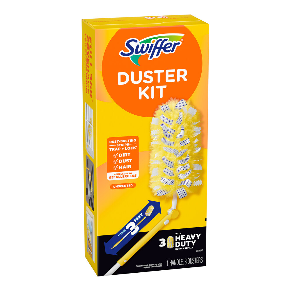 Swiffer® Dusters 20741 Heavy-Duty 36" Extendable Handle Starter Kit ...