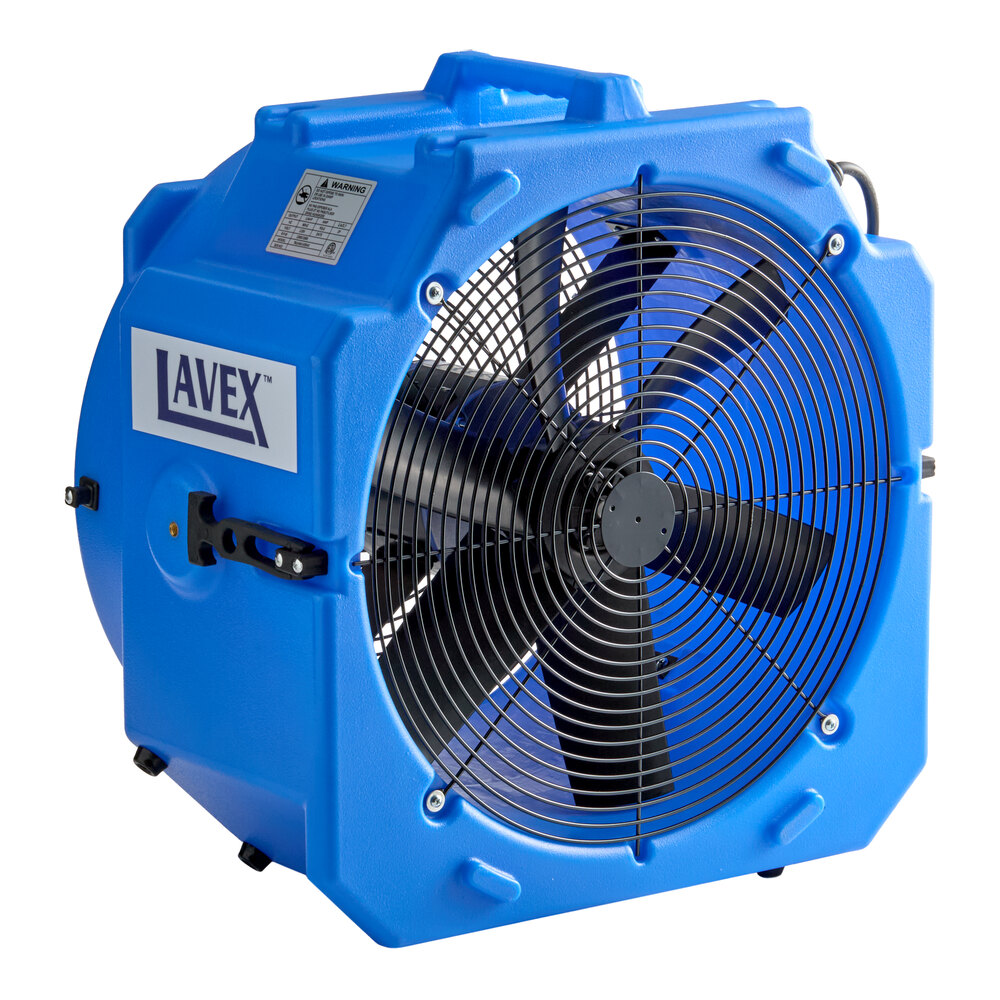 Lavex 2-Speed Industrial Axial Fan with GFCI Power Outlets - 1/4 hp ...