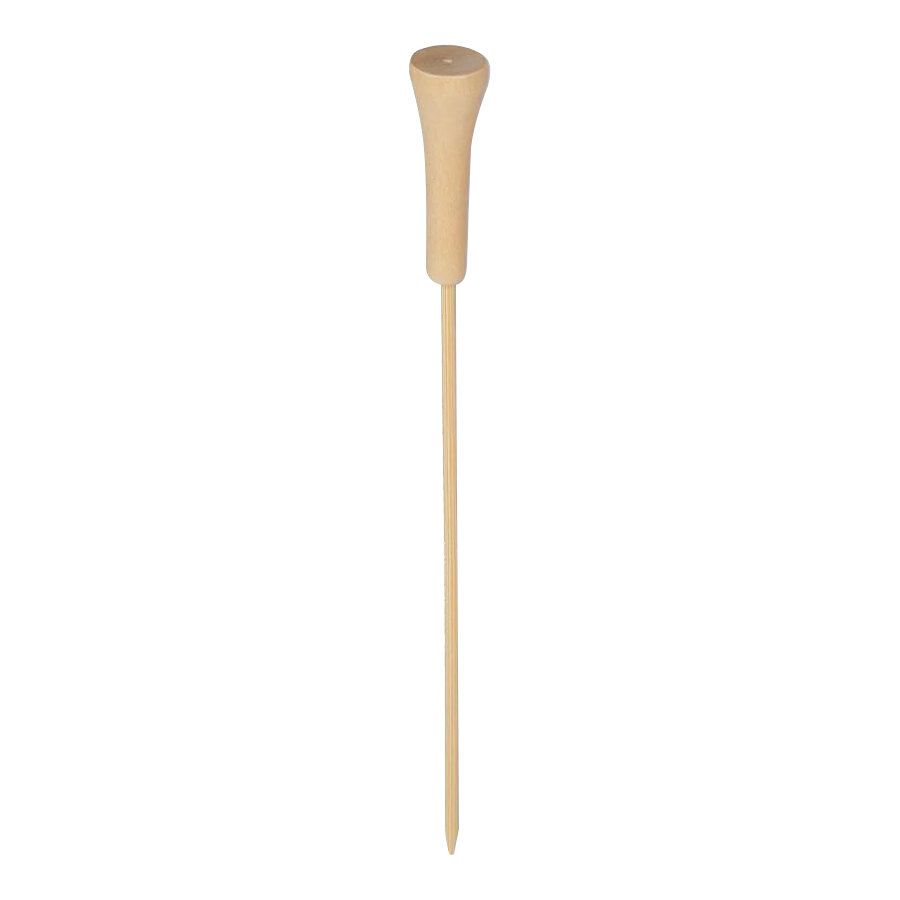 Pick On Us 4 1/2" Natural Golf Tee Bamboo Food / Cocktail Pick - 100/Case