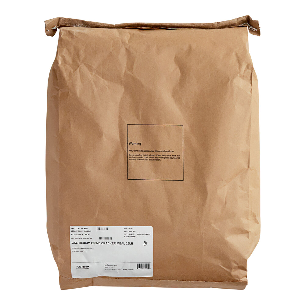 Golden Dipt G&L Medium Grind Cracker Bread Crumbs 25 lb.