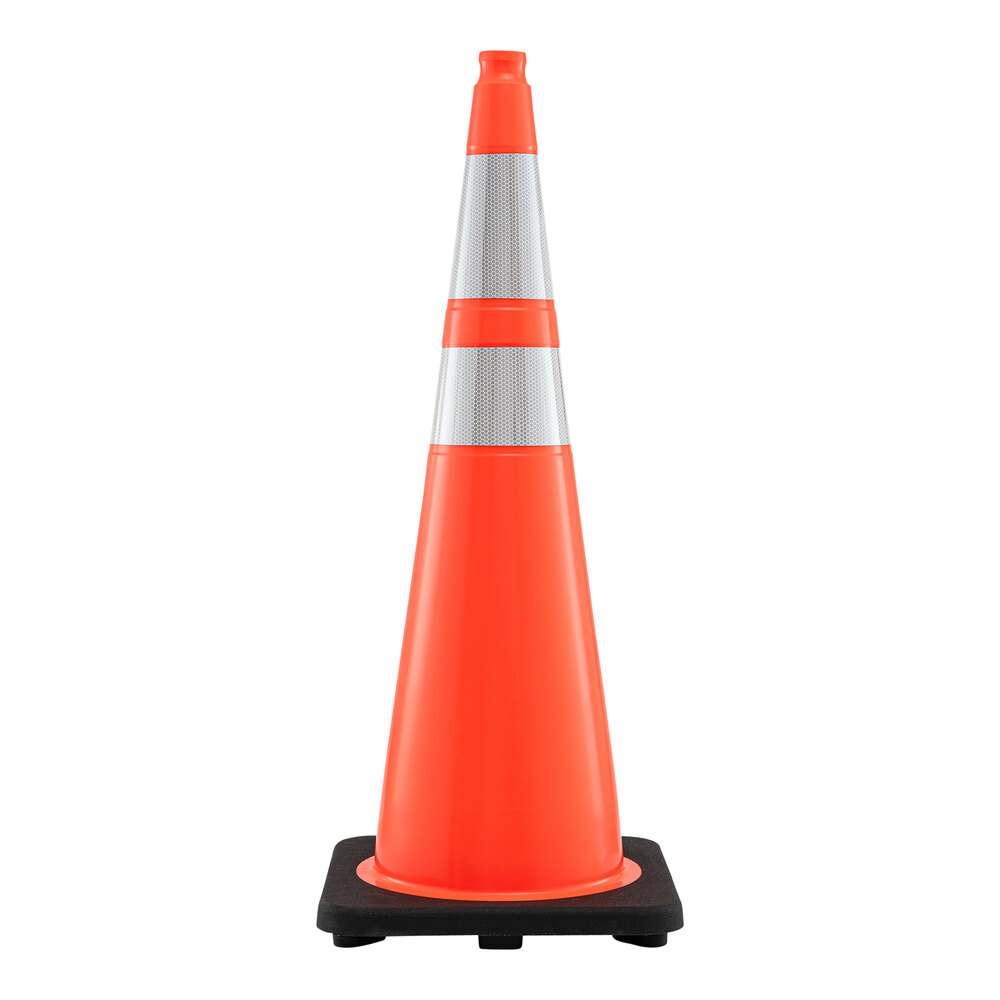 Xpose Safety 36" Orange Heavy-Duty PVC Traffic Cone with 10 lb. Base ...