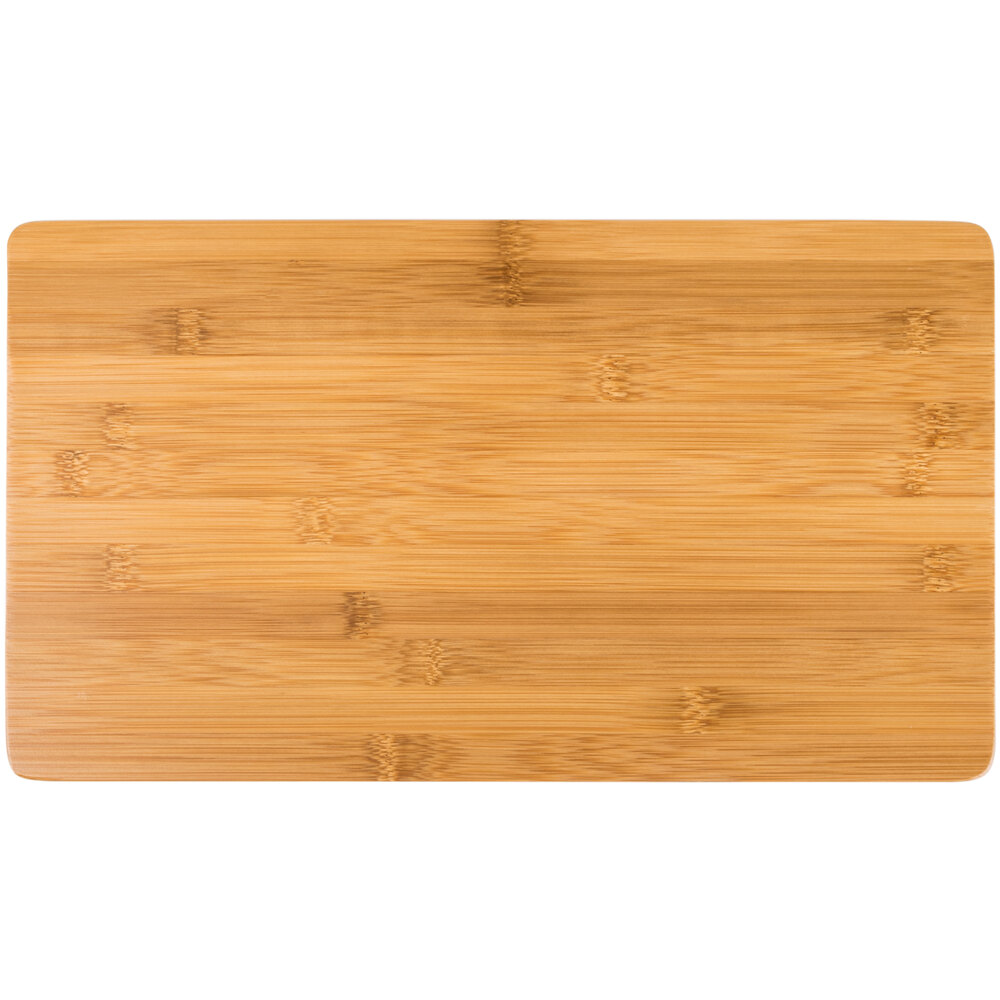 American Metalcraft BAM148 Rectangular Bamboo Platter - 14 1/2" x 8 1/4"
