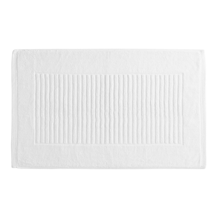 Garnier-Thiebaut Metro 20" x 35" White 100% Combed Terry Cotton Bath ...
