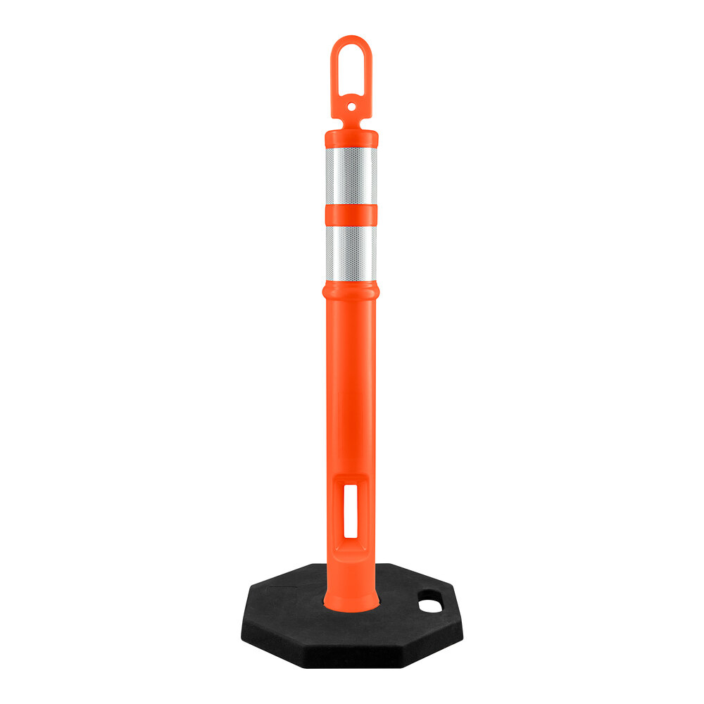 Xpose Safety 44" Orange Ring Top Delineator Post with Reflective Bands ...
