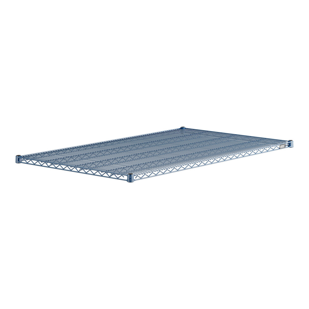 Lavex Pro 36" x 60" NSF Blue Epoxy Heavy-Duty Wire Shelf with ...
