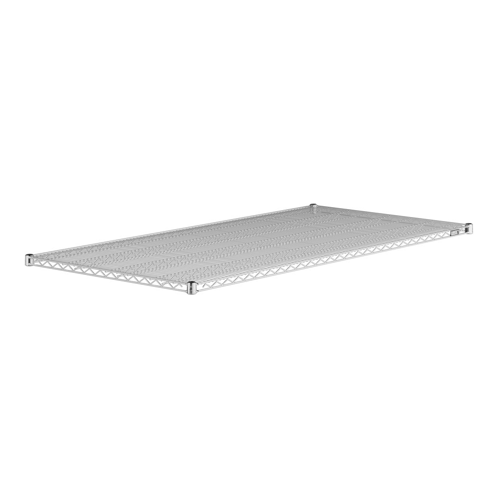 Lavex Pro 36" x 72" NSF Chrome Heavy-Duty Wire Shelf