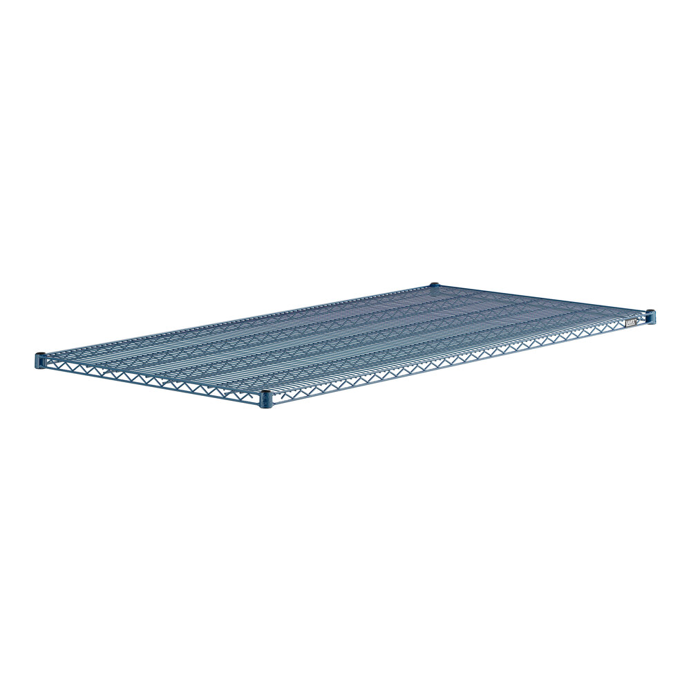 Lavex Pro 36" x 72" NSF Blue Epoxy Heavy-Duty Wire Shelf with ...